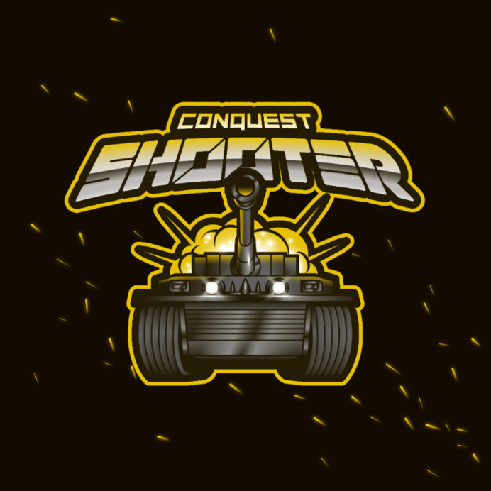 Placeit - War-Themed Logo Template for Gamers Featuring a Tank Clipart