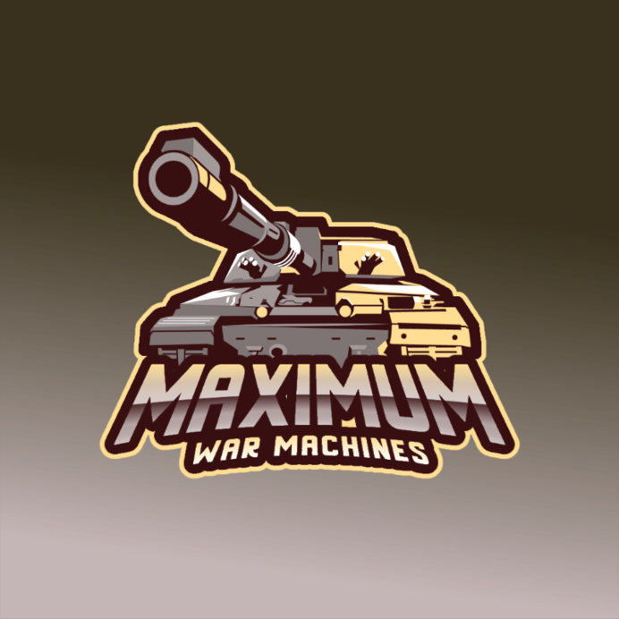 Placeit - Gaming Logo Maker with a Graphic of a Powerful War Machine