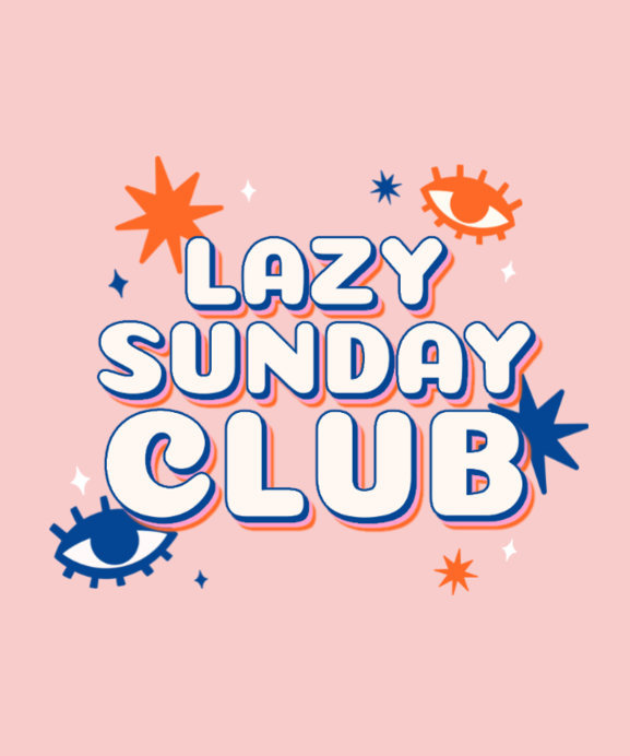 Placeit - Retro T-Shirt Design Creator for a Lazy Sunday Club