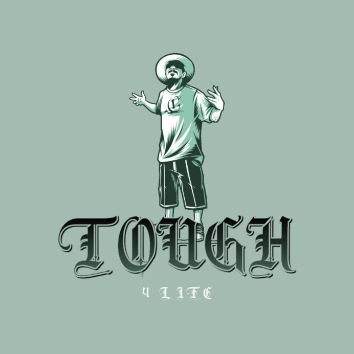 Placeit - Logo Maker with a Spray Paint Graphic of a Cholo Man
