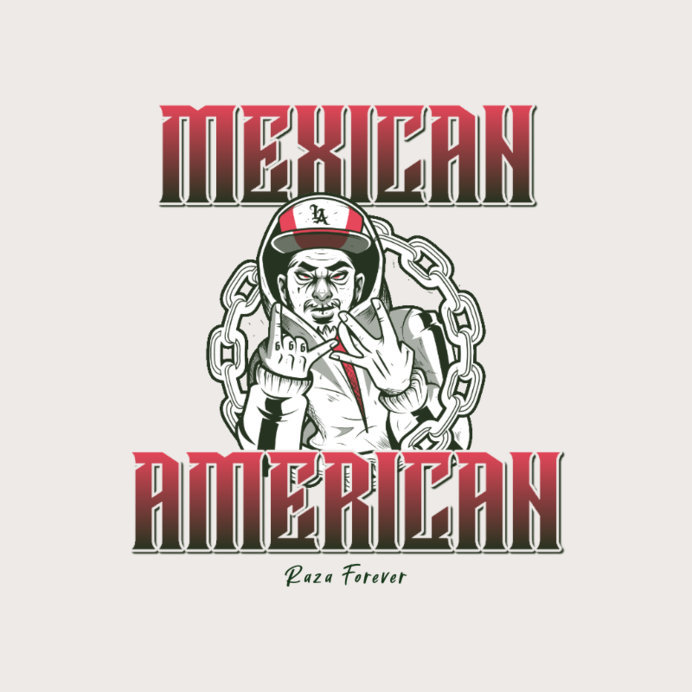 Placeit - Clothing Brand Logo Maker Featuring a Cholo Character