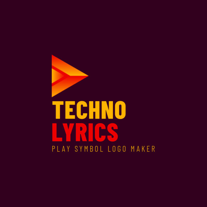 Placeit - Logo Generator for a Music Lyric Software with a Play Icon