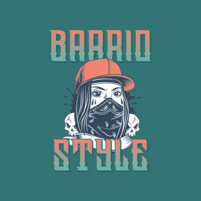 Placeit - Logo Maker for a Clothing Brand with a Cholo Aesthetic