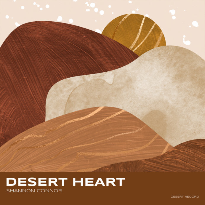 Placeit - Album Art Cover Template Featuring an Abstract Desert ...