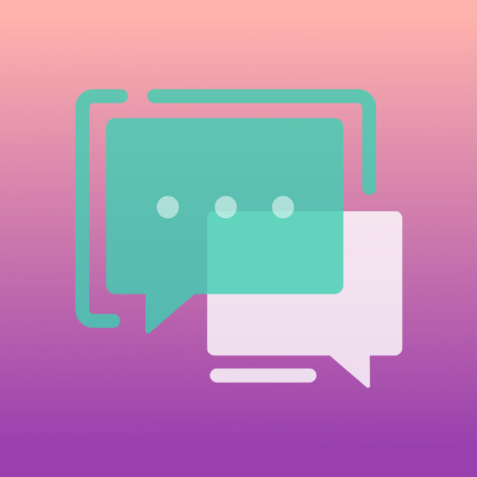 Placeit - iOS App Icon Maker Featuring a Chat Graphic