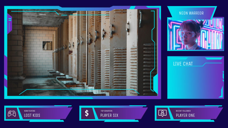 Placeit - Modern Twitch Overlay Generator with Color-Gradients