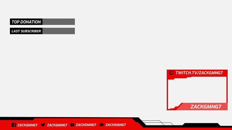 Placeit - Simple Twitch Overlay Design Maker Featuring a Colored Webcam ...
