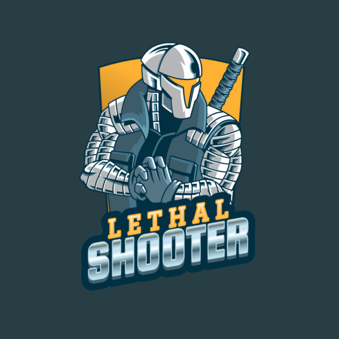 Placeit - Illustrated Gaming Logo Generator Featuring a Character in a ...