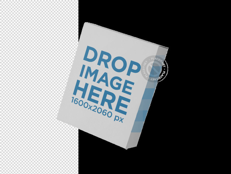 Placeit - Mockup of a Software Box Floating in the Air