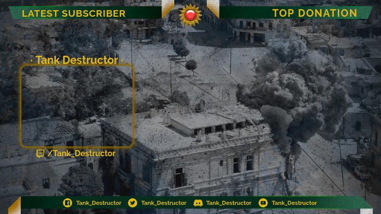 Placeit - Twitch Overlay Generator Featuring a War-Themed Graphic in ...