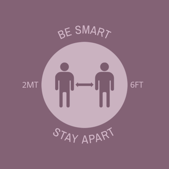 Placeit - Medical Logo Maker Featuring a Social Distancing Symbol