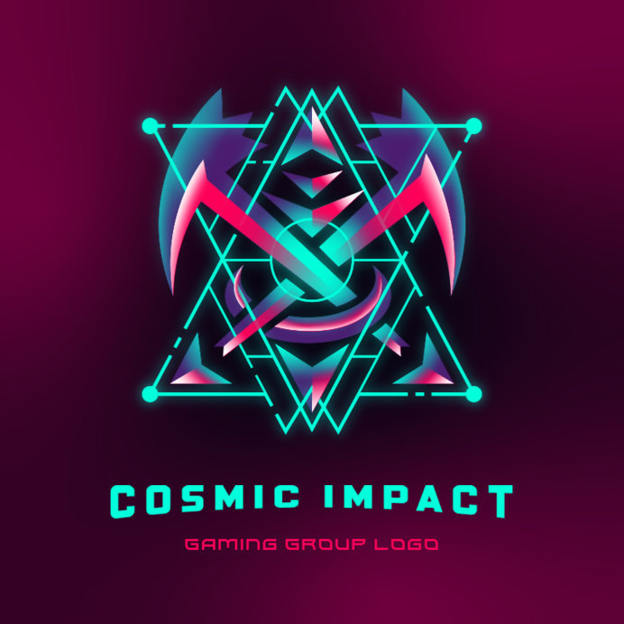 Placeit - Space Logo Template Featuring a Cosmic Shield