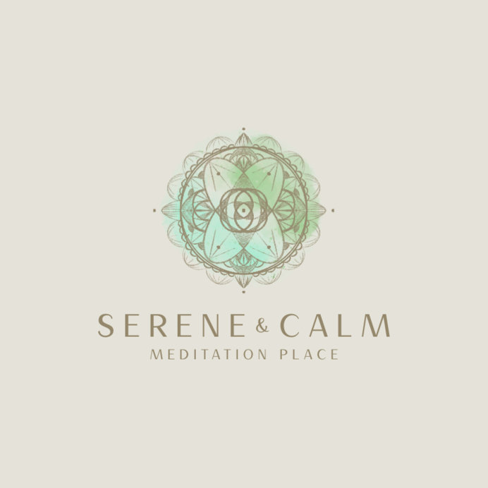 Placeit - Logo Maker for a Meditation Center Featuring Mandala Graphics