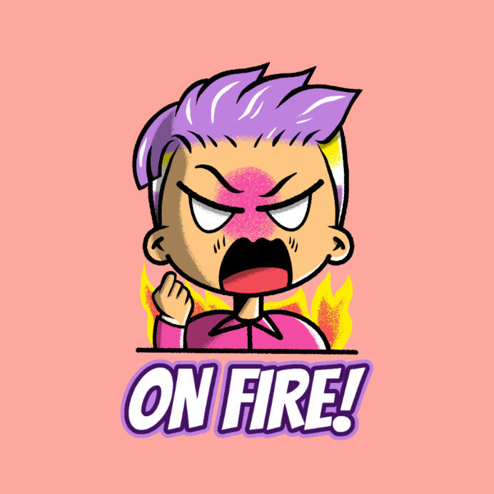Placeit - Twitch Emote Logo Maker Featuring Non-Binary Character ...