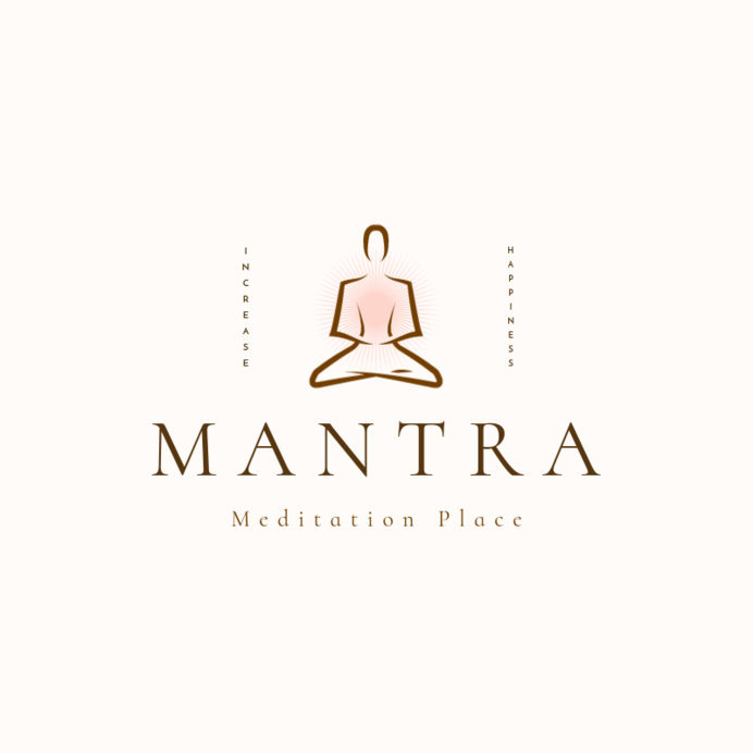 Placeit - Logo Creator for a Meditation Place Featuring a Silhouette of ...