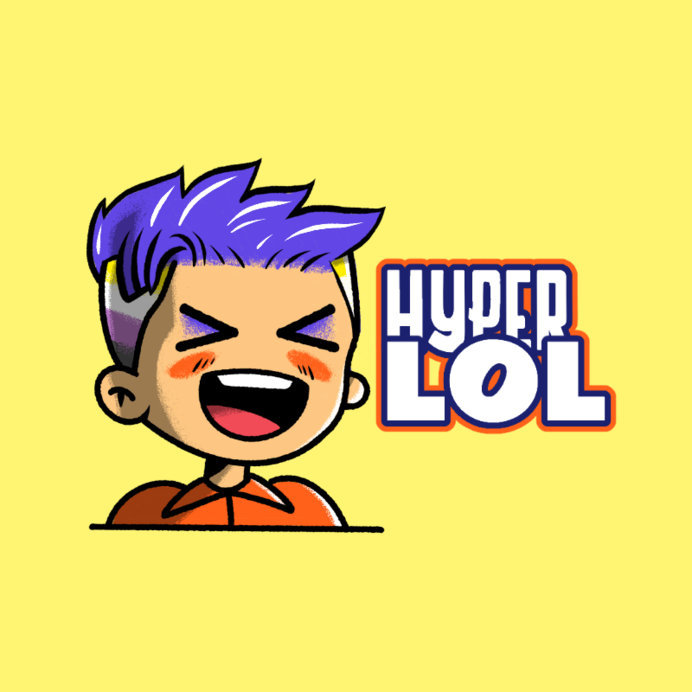 Placeit - Twitch Emote Logo Template for a Nonbinary Gamer with a ...