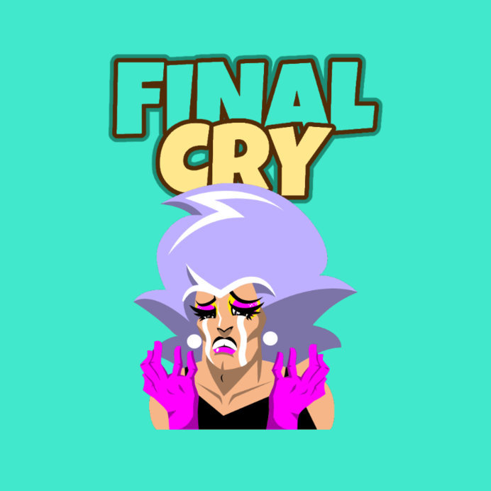 Placeit - Twitch Emote Logo Creator Featuring a Character Crying