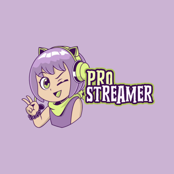 Placeit - Kawaii Twitch Emote Logo Creator for a Pro Streamer
