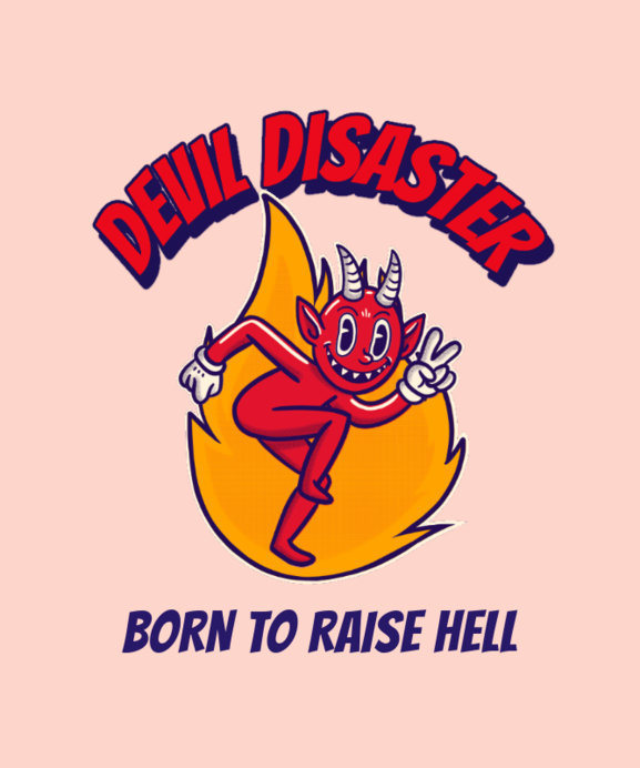 Placeit - Funny T-Shirt Design Creator with a Silly Imp Illustration