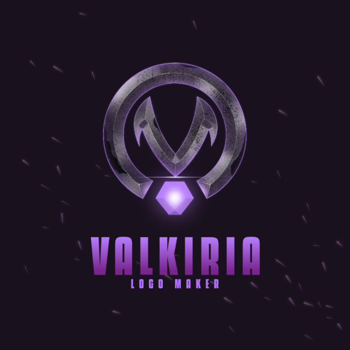 Placeit - Cool Logo Maker for Gamers Featuring a Metallic Monogram