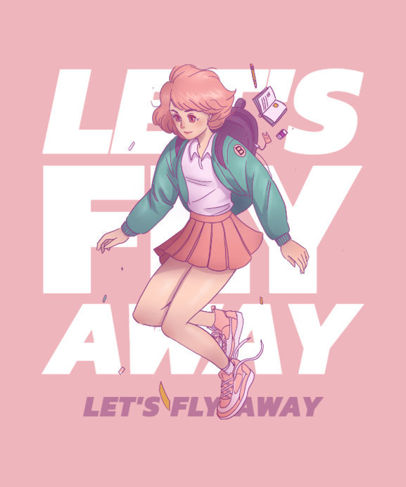 Placeit - T-Shirt Design Generator with a Graphic of an Anime Girl ...