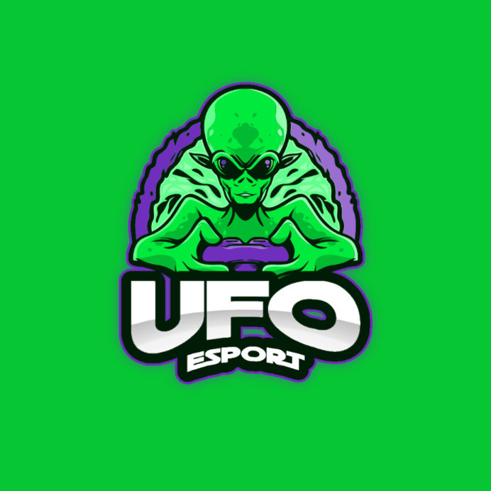 Placeit - eSports Logo Template Featuring an Alien Gamer