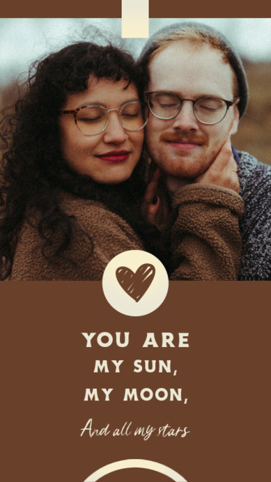 Placeit - Valentine's Day-Themed Instagram Story Maker with a Love Quote