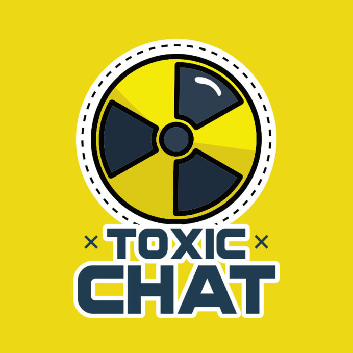 Placeit - Sticker Design Template Featuring a Radioactive Symbol