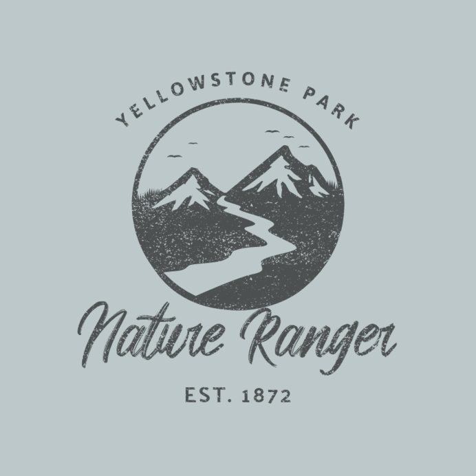 Placeit - State Park Logo Generator Featuring a Mountain Landscape ...