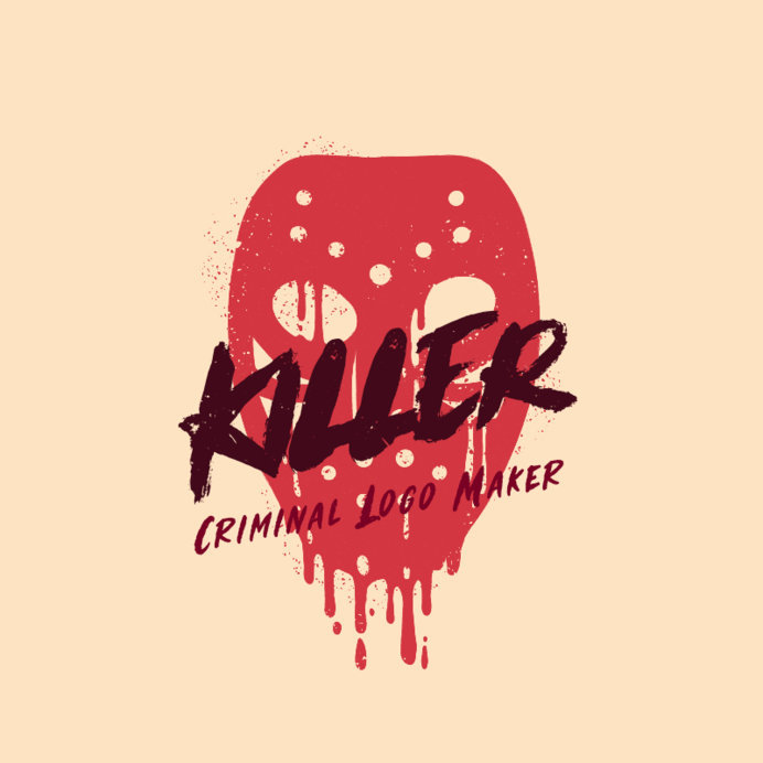 Placeit - Killer-Themed Logo Creator with a Hockey Mask Graphic