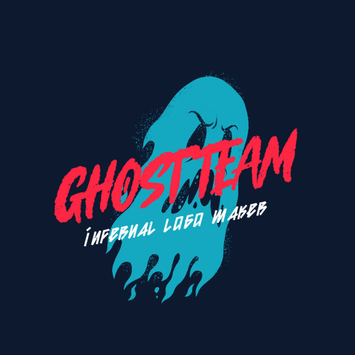 Placeit - Gaming Team Logo Creator with a Scary Ghost Graphic