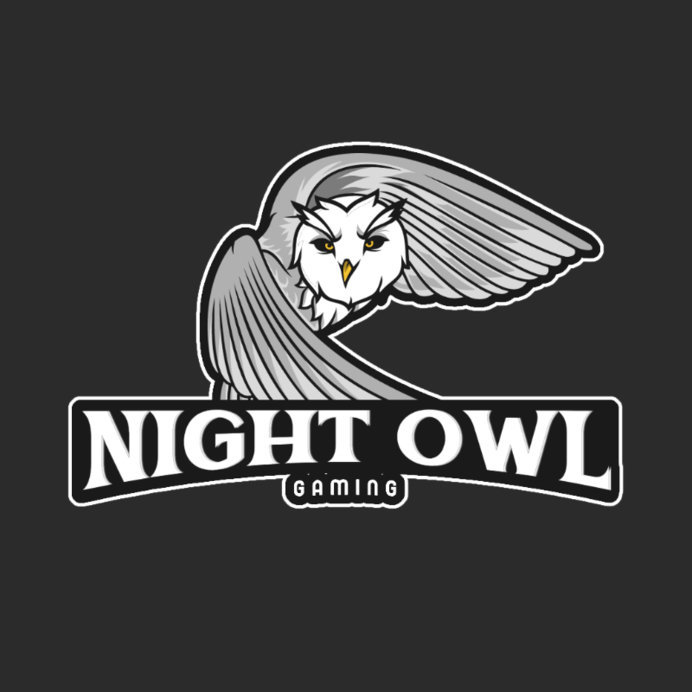 Placeit - Gaming Logo Template with a Night Owl Graphic
