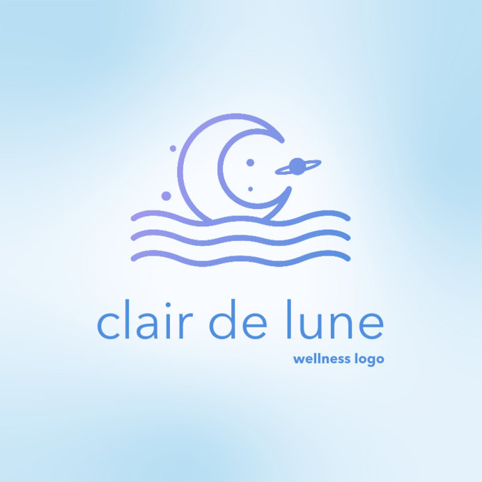 Placeit - Wellness Logo Maker Featuring a Minimalistic Moon Graphic