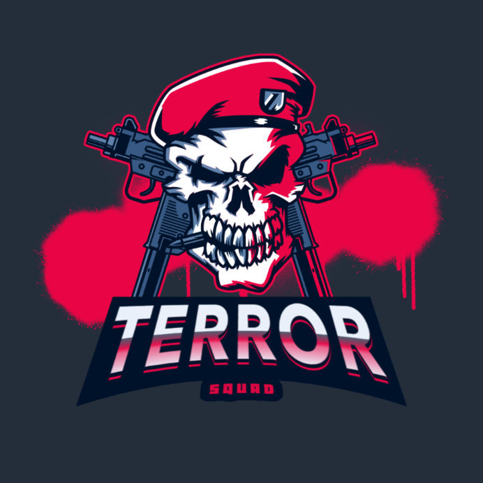 Placeit - Horrifying Logo Creator with a Skull Graphic for Shooting Games