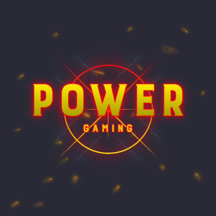 Placeit - Powerful Gaming Logo Template with an Electric Graphic