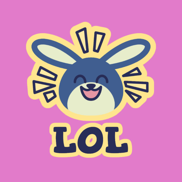 Placeit - Twitch Emote Logo Template with a Funny Bunny Graphic