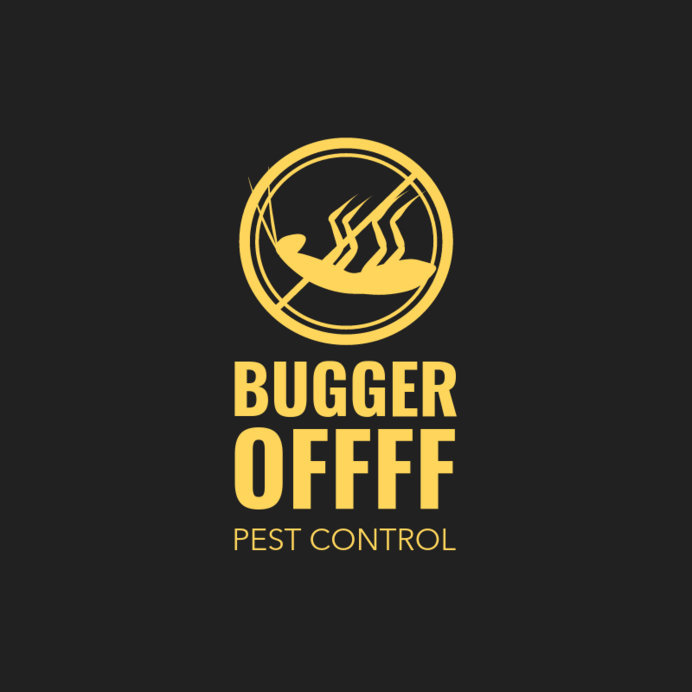 Placeit - Pest Control Logo Template Featuring a Bug Graphic