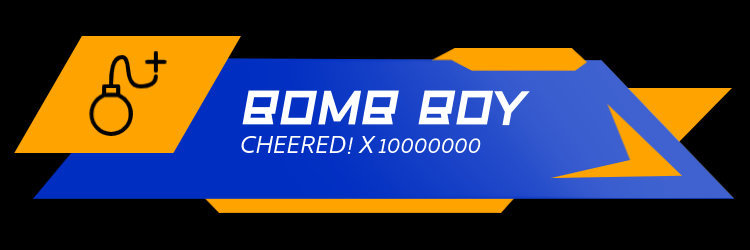 Placeit - Twitch Alert Box Design Maker Featuring a Bomb Icon