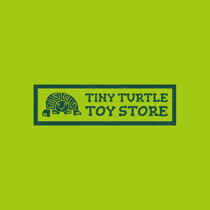 Placeit - Toy Store Logo Maker Featuring a Turtle Graphic