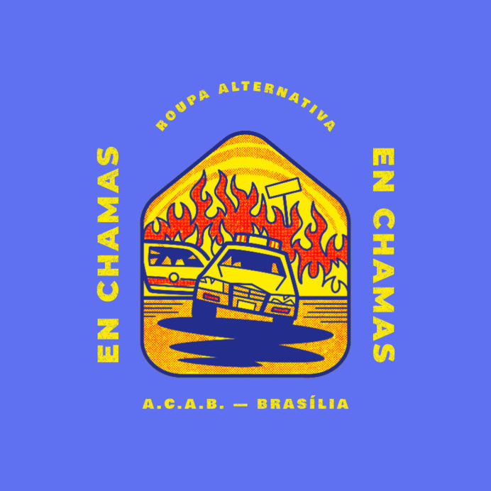 Placeit - Retro Logo Template for a Clothing Brand Featuring a Police ...