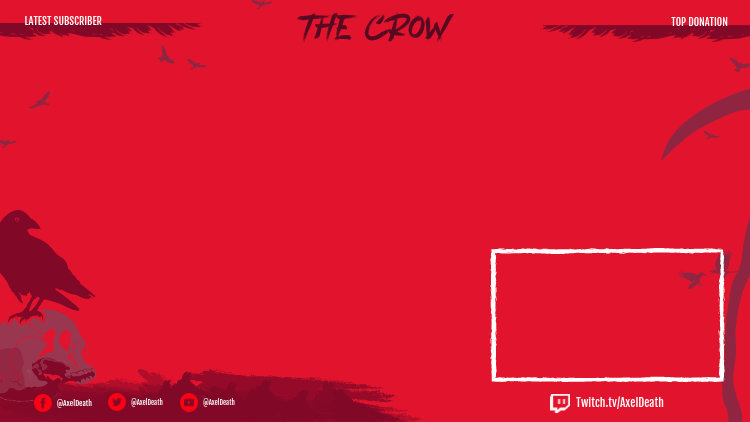 Placeit - Twitch Overlay Template Featuring Spooky Crow Graphics