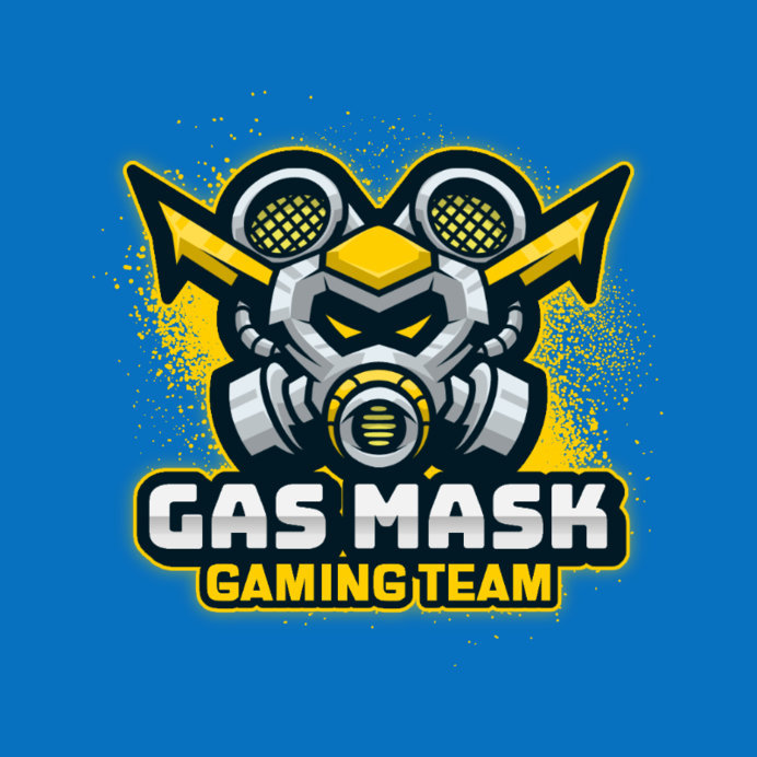 Placeit - Gaming Logo Creator with a Cartoonish Gas-Mask Graphic