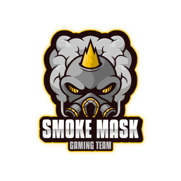 Placeit - Logo Maker for a Gaming Team with a Smoke Mask Graphic