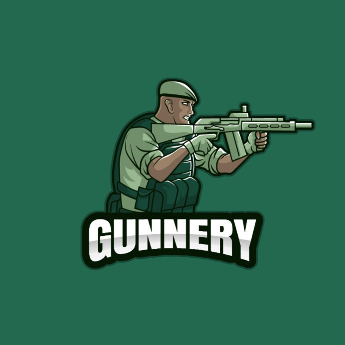 Placeit - Illustrated Logo Maker for Gamers Featuring an Elite Soldier ...