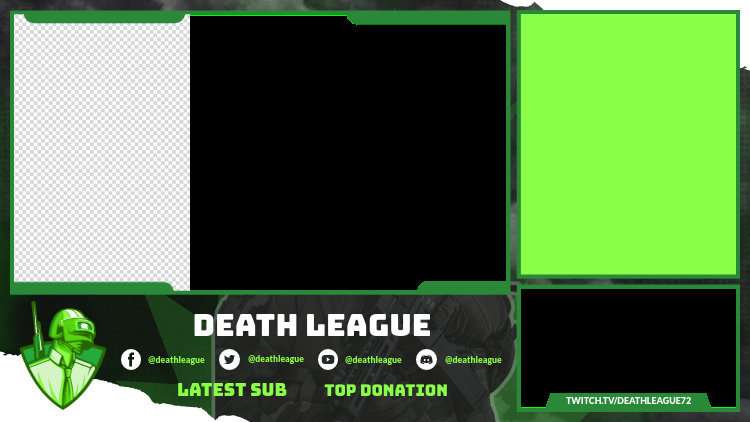 Placeit - Twitch Overlay Template Featuring PUBG-Inspired Characters