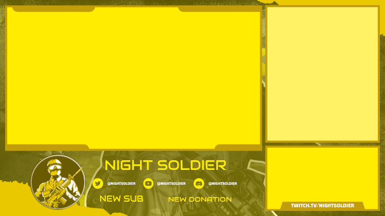 Placeit - Twitch Overlay Creator with a Shooter Skin Inspired by PUBG