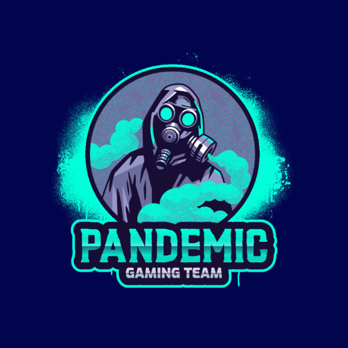 Placeit - Gaming Logo Template Featuring a Character With a Respirator ...
