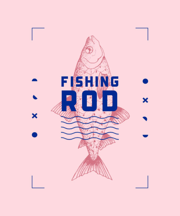 Placeit - T-Shirt Design Template With a Fishing Theme