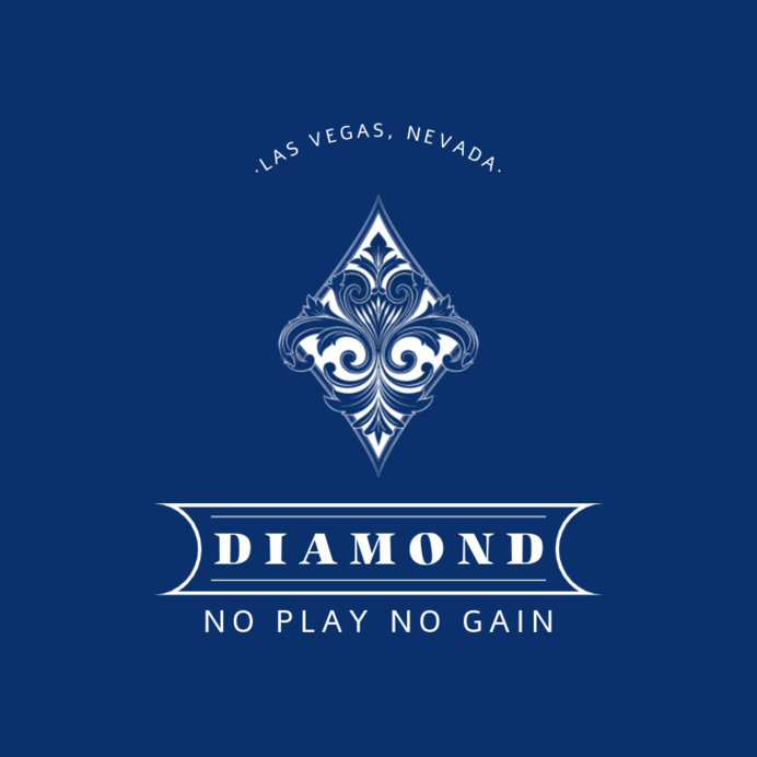 Placeit - Gambling Club Logo Creator Featuring a Decorated Diamond