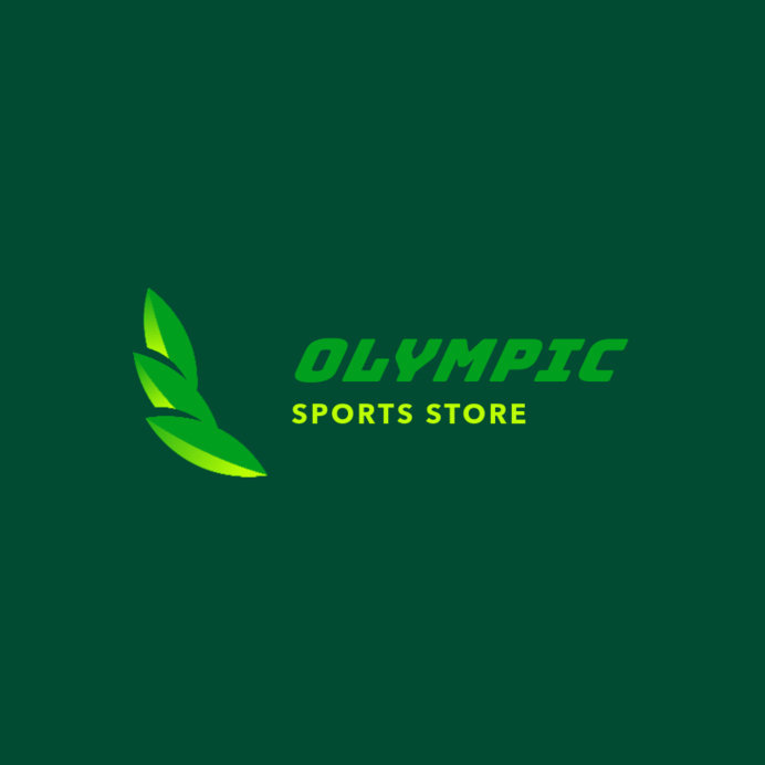 Placeit - Sports Store Logo Template Featuring an Abstract Laurel Leaf